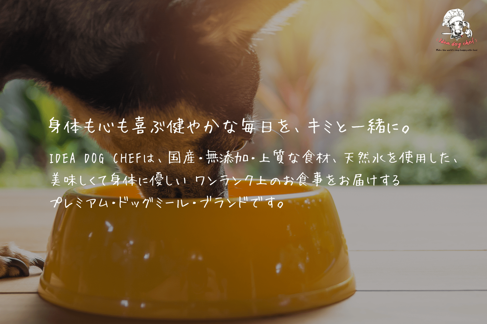 Idea dog chef(イデアドッグシェフ) | 上質無添加の手作り犬ご飯とおやつ